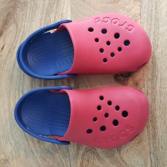 CROCS | Shoes | Red Blue Crocs Size C | Poshmark